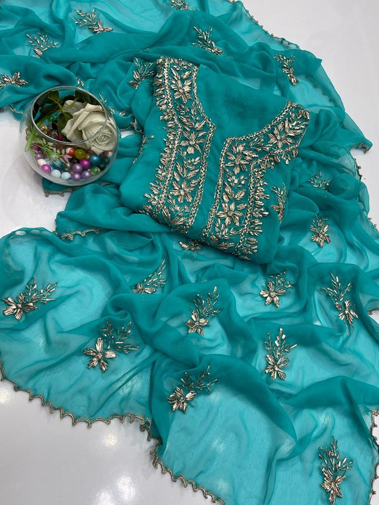Unstitched MTB LCD Gotta Work Hand Made Traditional Dress For Womens ...