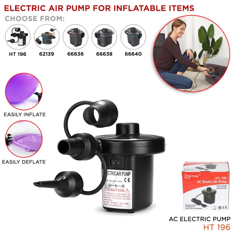 Intex AC Electric Air Pump For Inflatable Items, Easily Inflate & Fill ...