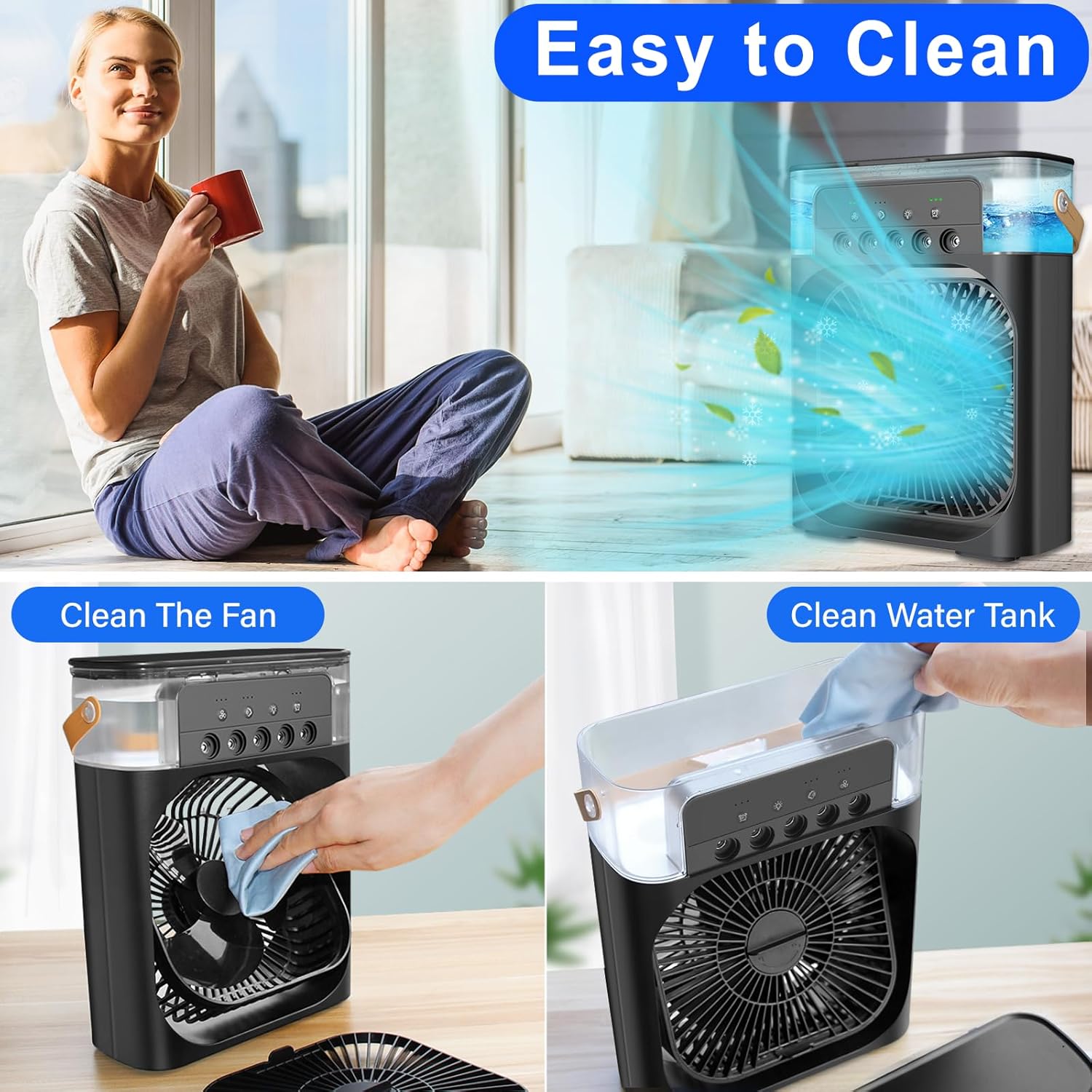 Mini Mist AC Fan - Portable Air Conditioners - Small Portable AC ...