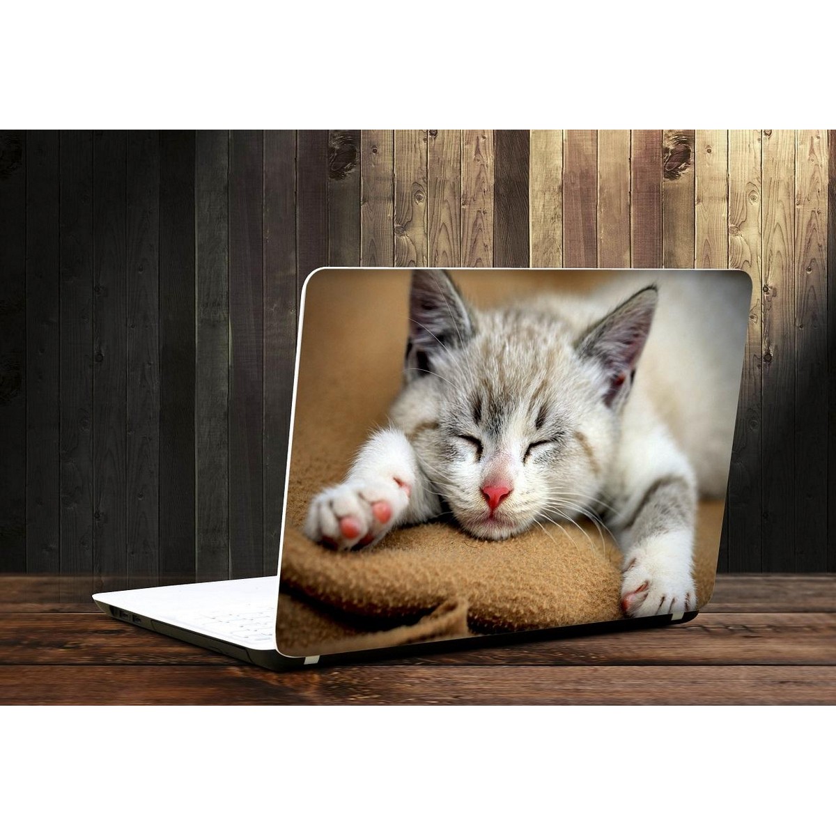 Cat Cute AnimalLaptop Skin Vinyl Sticker Decal, 12 13 13.3 14 15 15.4 ...
