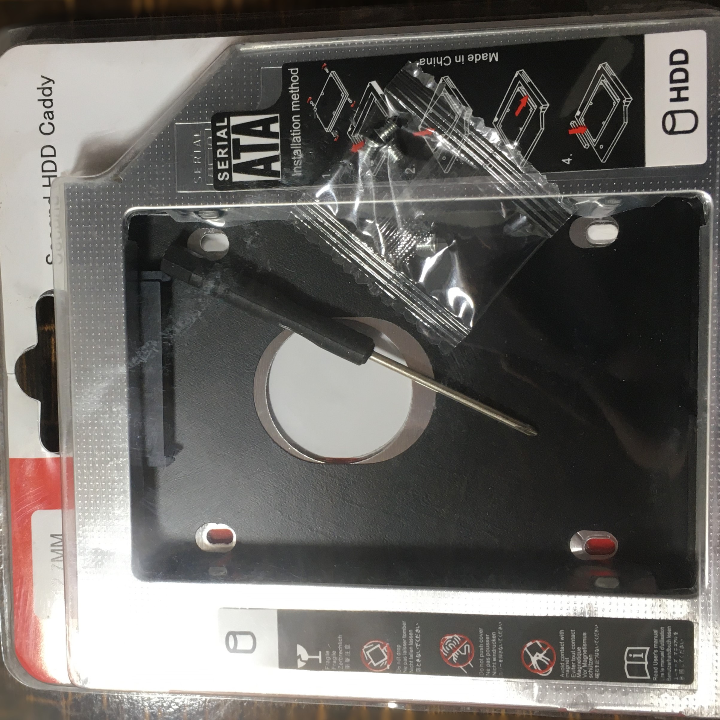 2nd HDD/SSD Caddy Universal - 9.5mm and 12.7mm - SATA-III | Daraz.pk