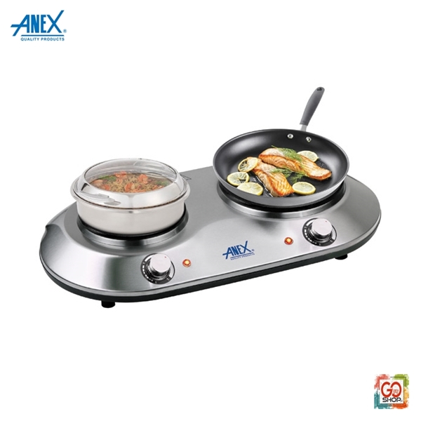 Anex Deluxe Hot plate AG-2062-66 Electric Stove Double - 2500 Watts ...