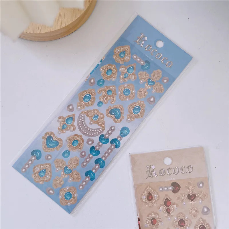 Cute Love Gem Pearl Stickers Diary Scrapbooking DIY Album Decoration ...