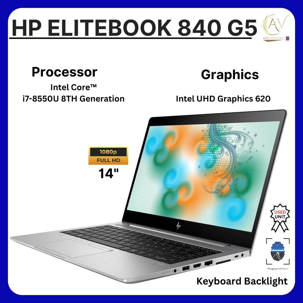 Hp EliteBook 840 G5 Touchscreen i7 8th 16Gb Ram- 256Ssd Nvme | Daraz.pk
