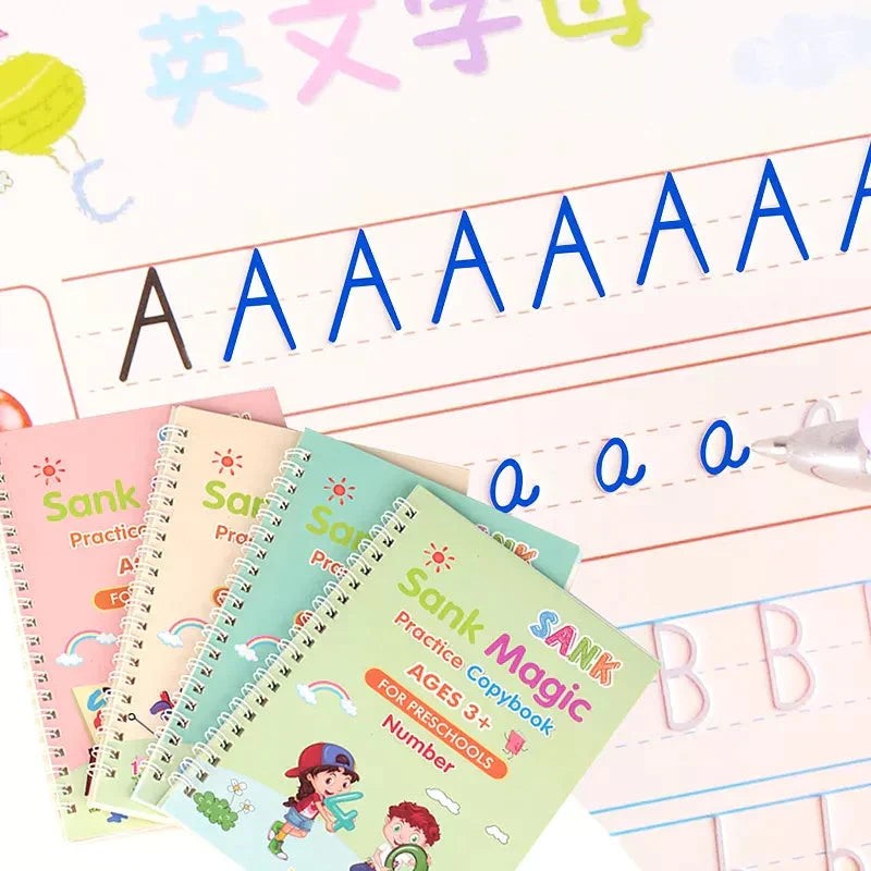 Sank Magic book - auto disappearing writing - pack of 4 books. for kids ...