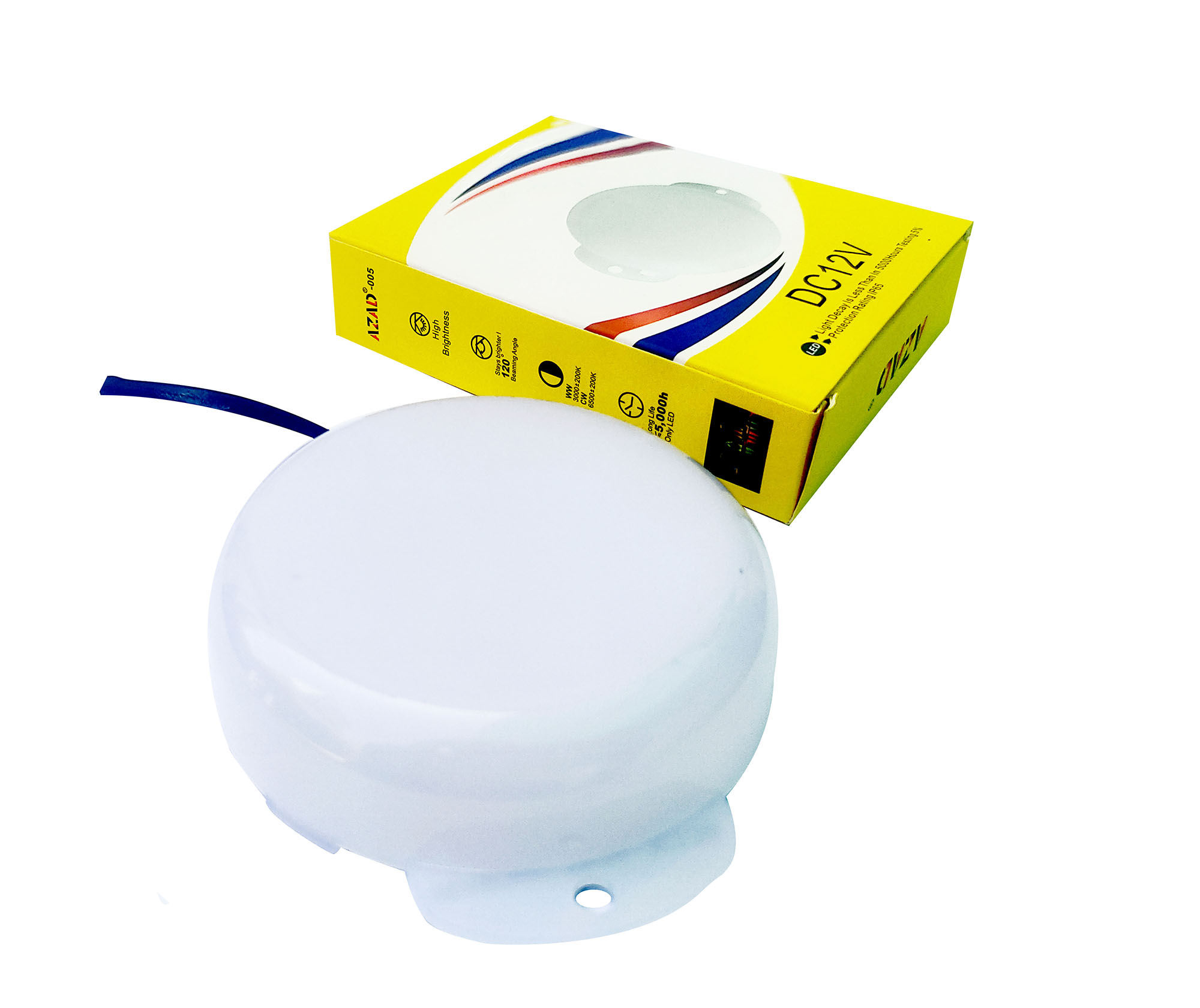 Lights LED 12volt DC round battery solar and battery operated | Daraz.pk