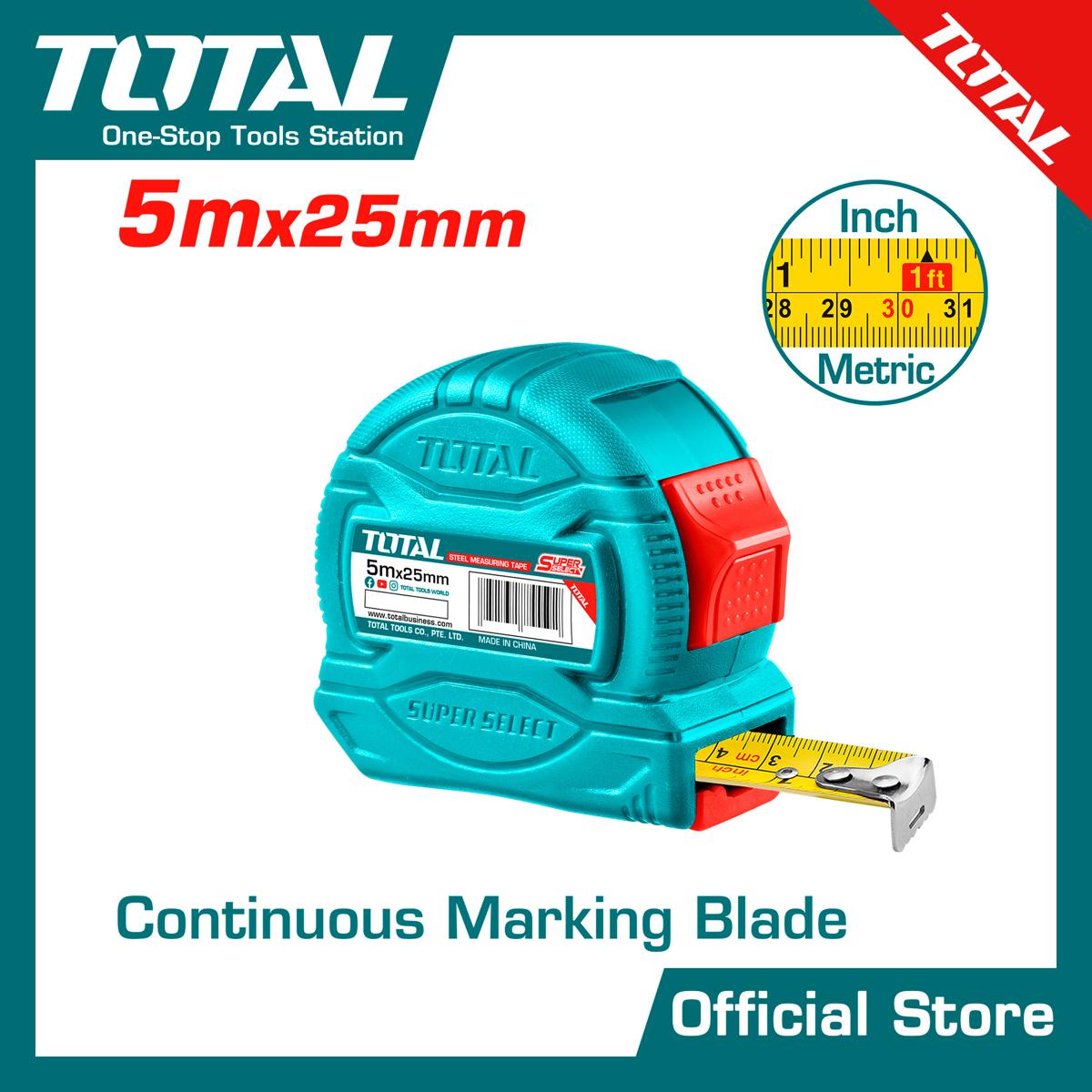 TOTAL Original Steel Measuring Tape 10M X 25mm Tool Shop | atelier-yuwa ...