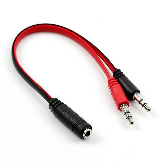 3.5mm Female to Dual Male Audio Y Splitter Cable - Single Pin ...