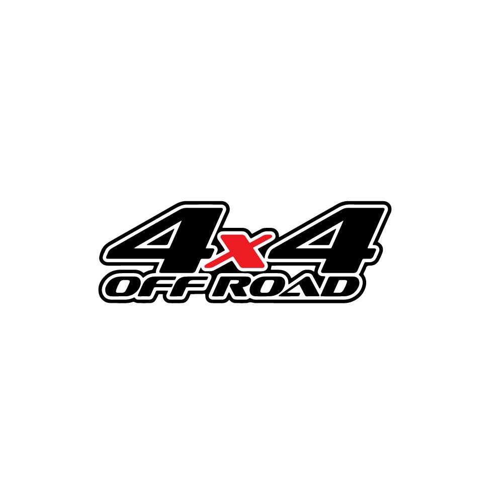 4x4 off road stickers for car exterior (black and red color) | Daraz.pk