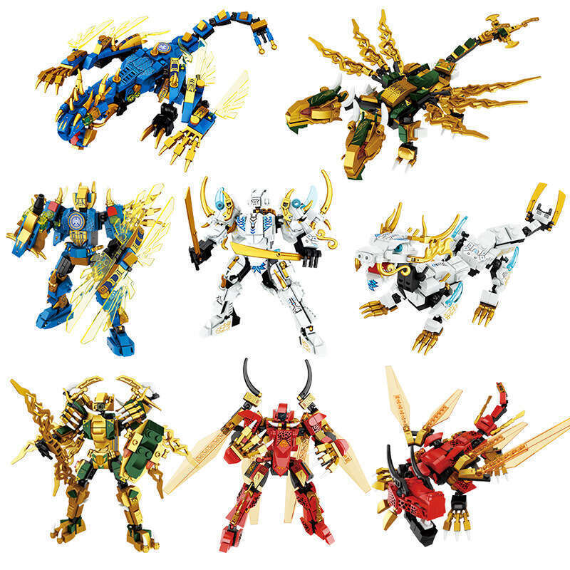 Fangcheng Building Blocks 1041 4 Cool Transformation War God Golden ...