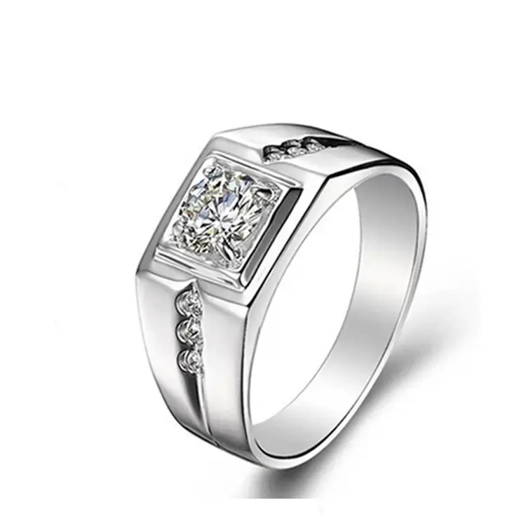Gentleman Temperament Plated 24K Gold/Silver Ring For Men Wedding Rings ...