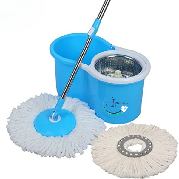 Spin Bucket Mop, Magic Spin Mop Set, Rotating Spin Mop 360 With Bucket, pocha for floor ...