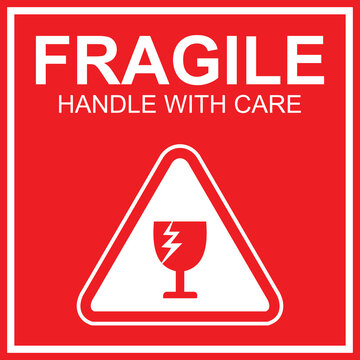 Handle With Care Fragile Stickers for Sensitive Products-pack of ...