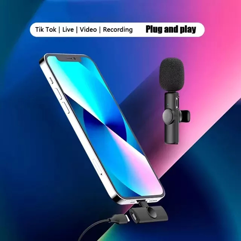 Latest K11 | 2 Microphone Lavalier 2.4GHz | 2 in 1 Portable Mini Type c ...