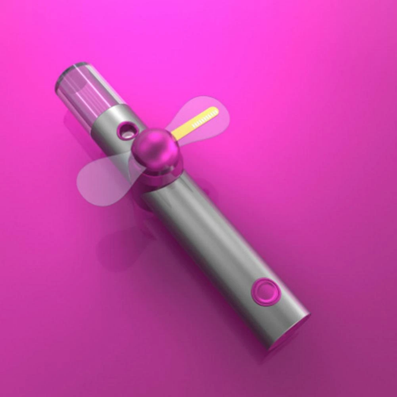 Portable Mini Fan with LED Luminous Spray and Mist Humidifier - Energy ...