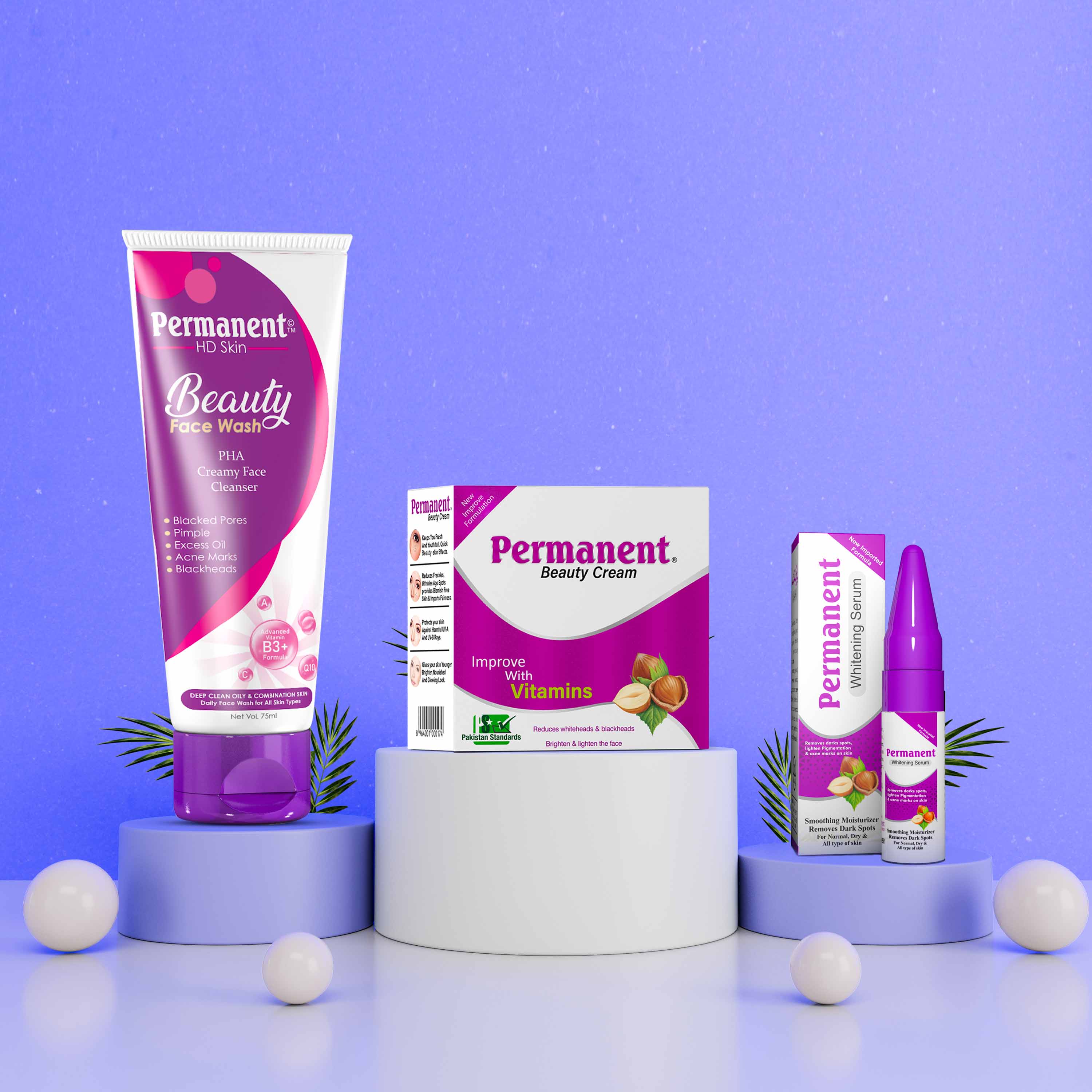 Permanent Daily Routine Beauty Kit | Beauty Cream Beauty HD Facewash ...