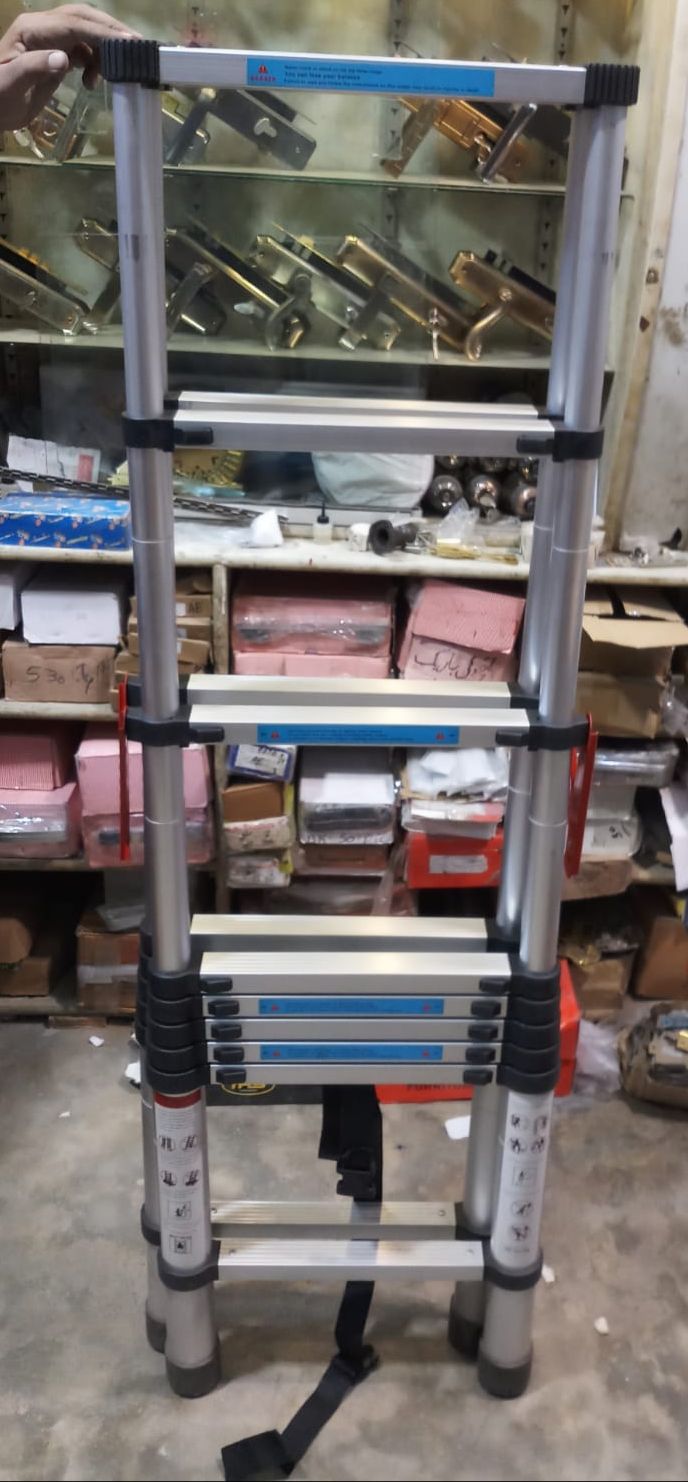 Aluminium ladder 9ft telescopic ladder Double Adjustable and fully ...