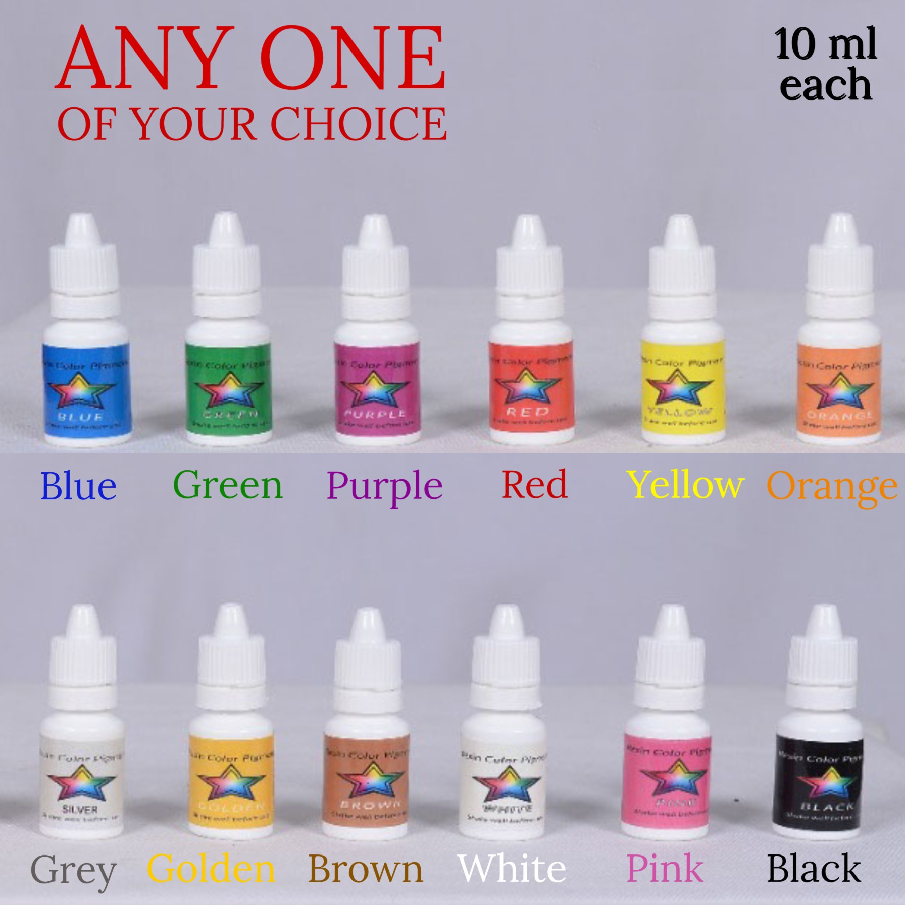 Color Pigments for Art & Crafts for use in epoxy resin / Single bottle ...