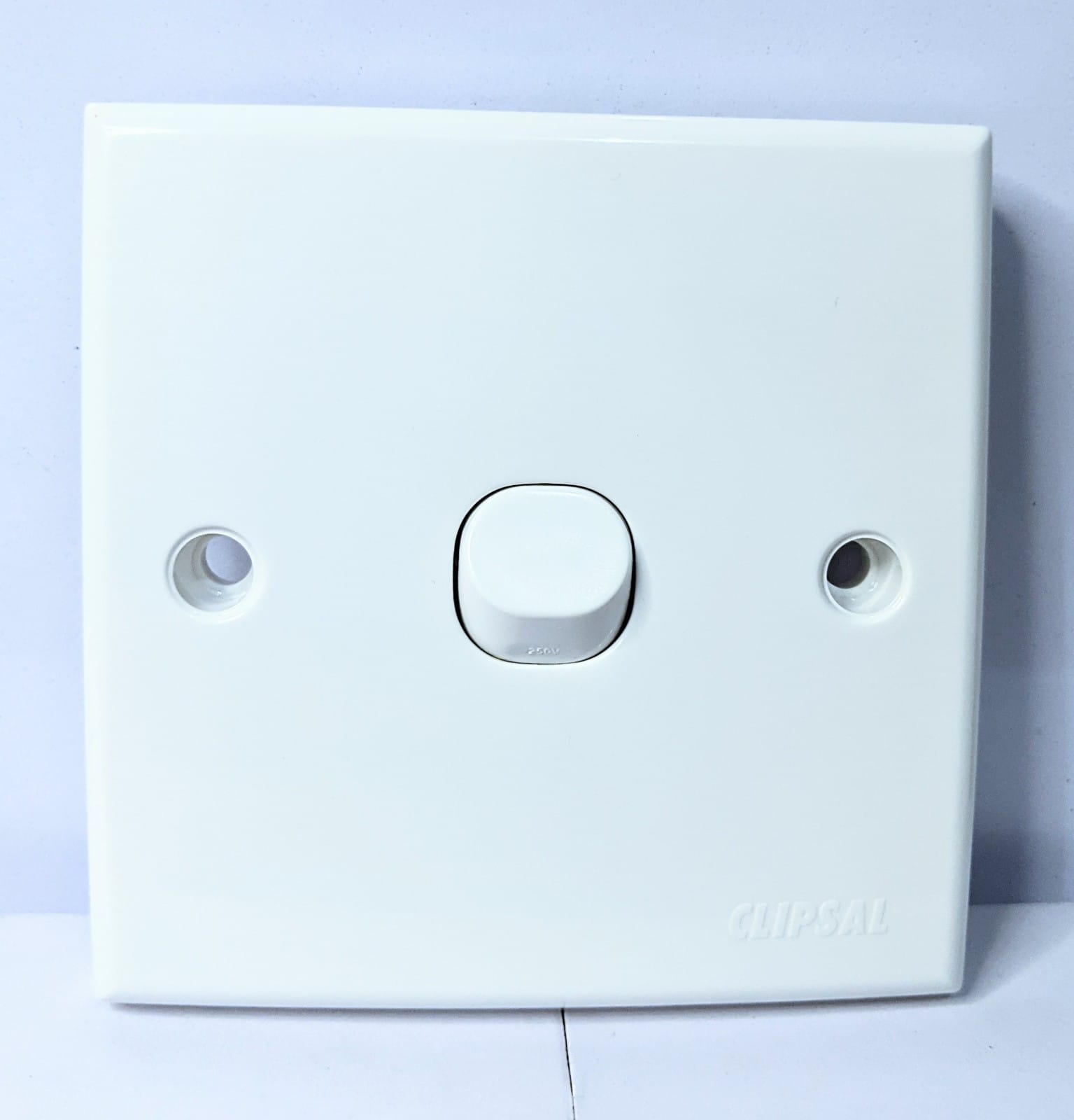 Clipsal single white plastic square switch 10A, single pole changeover ...