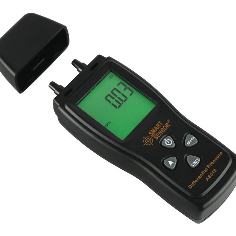 AS510 Smart Sensor Digital Differential Pressure Manometer Tester 0-100 ...