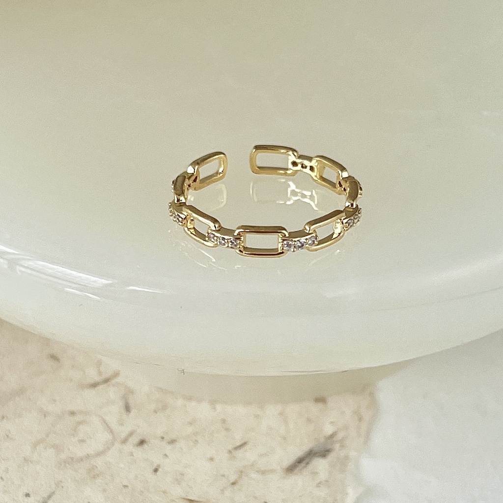 1Pc Cute Bunny Enamel Flower Rings Adjust Crystal Open Rings for Women ...