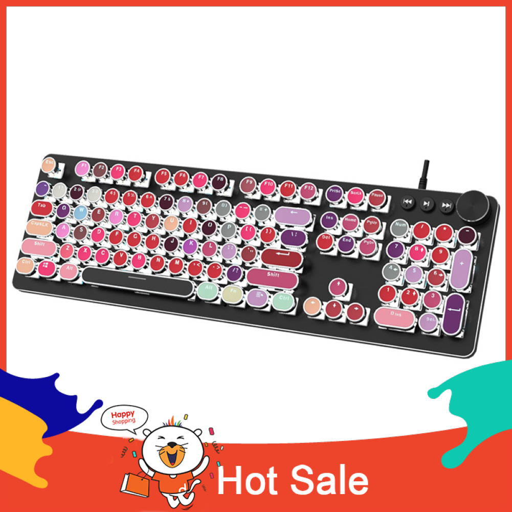 104Pcs/Set PBT Universal Round Key Cap Keycaps for Keyboard keycap ...