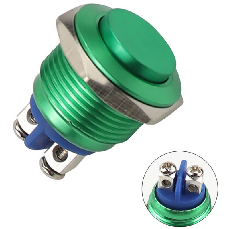 1Pc Momentary Push Button Switch 16mm Waterproof Mount Button Switch ...