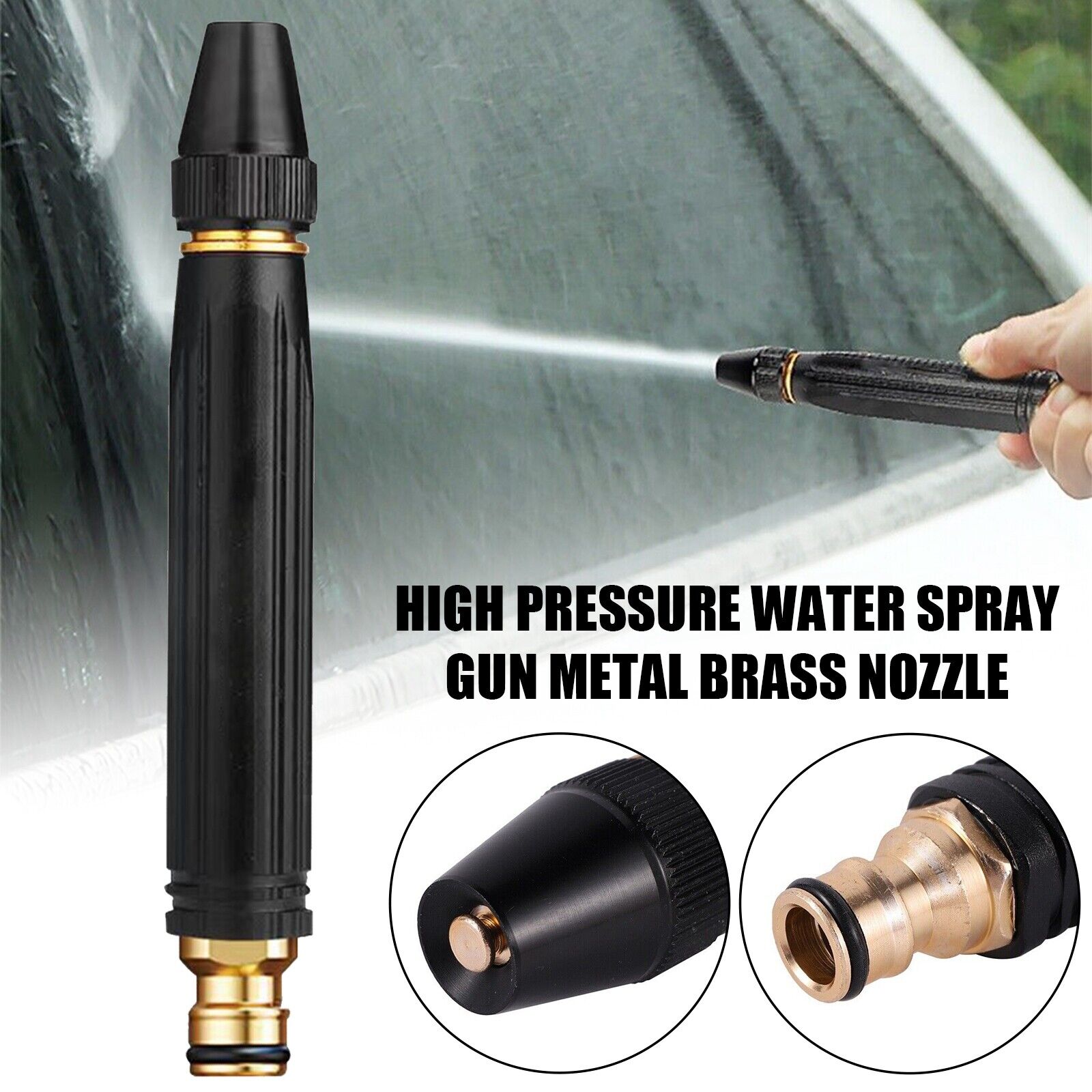New Upgraded Water Hose Nozzle for Car Wash – High Pressure Adjustable ...