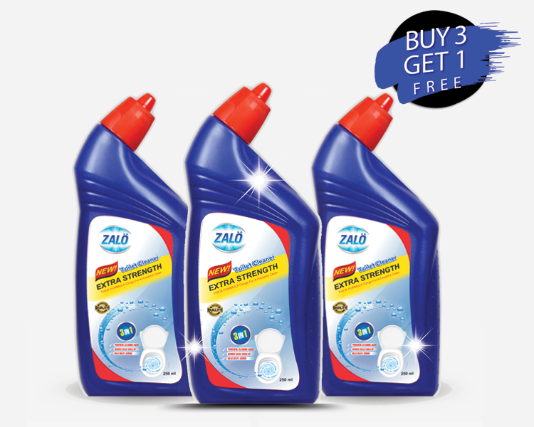 ZALO Toilet Cleaner 250 ml buy 3 get 1 free Repel Rust and Hard Water ...