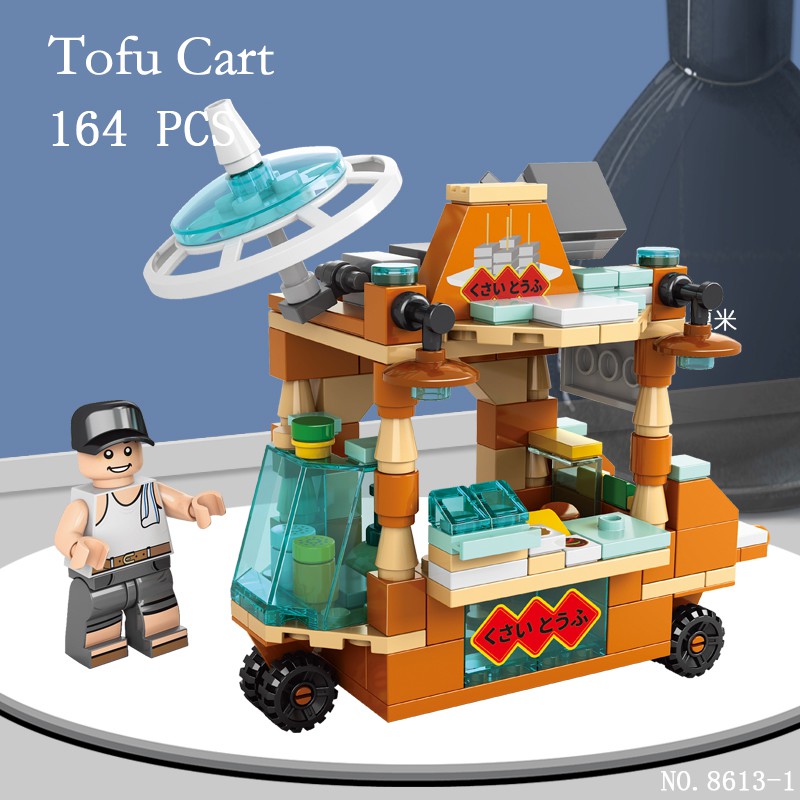 164PCS Mini Lego City Street View Building Blocks McDonald's House ...