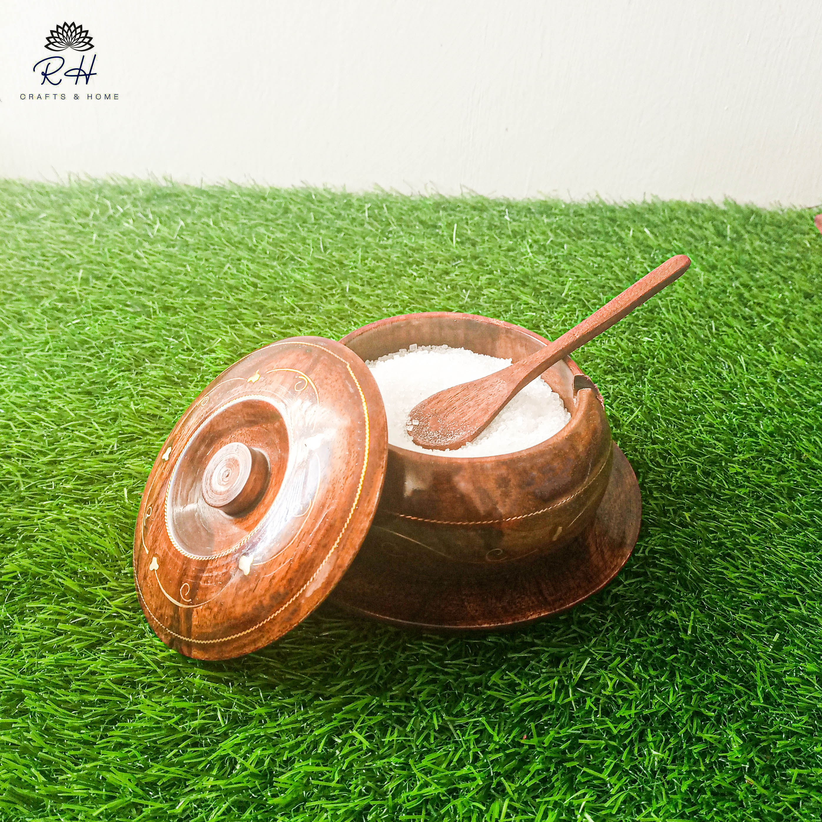 Sugar Pots - kitchen organizer, spoon , gift ideas , kitchen jars ...