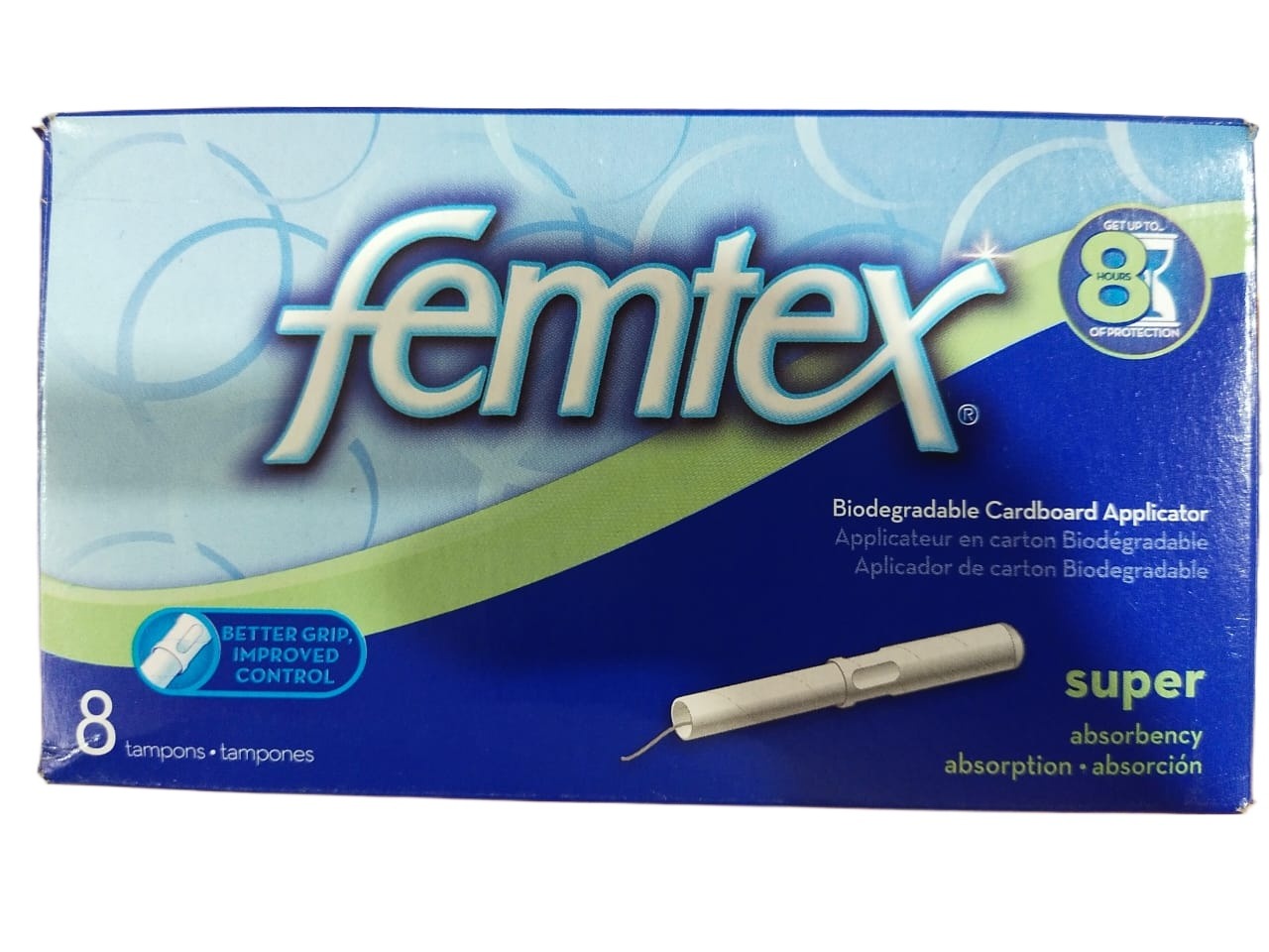 Femtex Cardboard Applicator Super - 8 Tampons | Daraz.pk