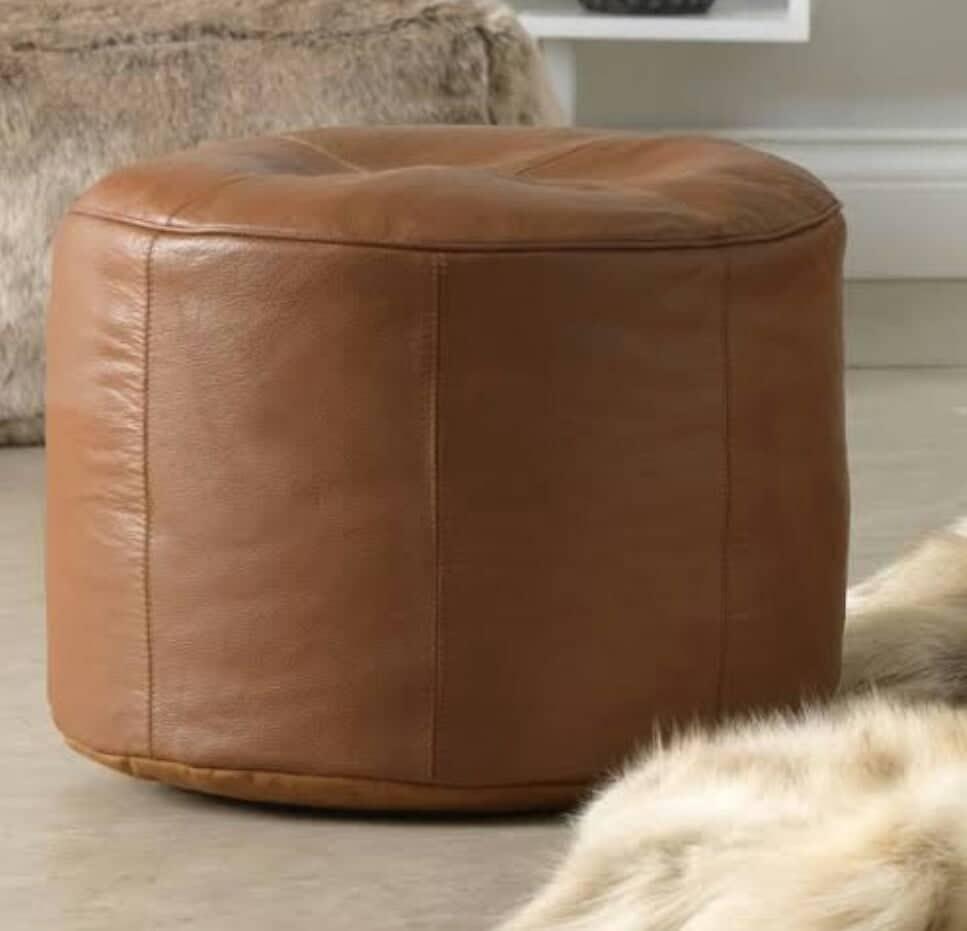 Leather Bean Bag Stool | Daraz.pk