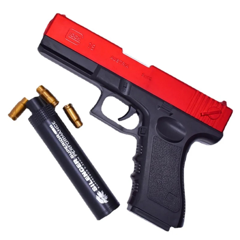 Glock Soft Bullet Toy Gun Shell Ejection Foam Darts Blaster Plastic Toy ...
