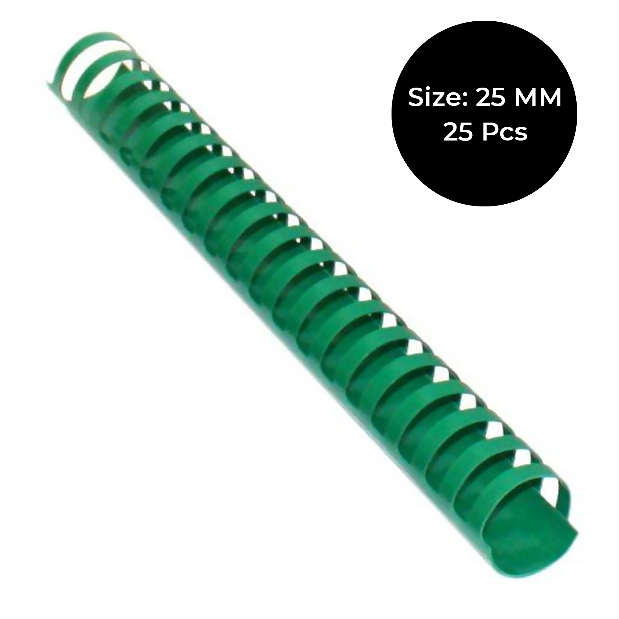Pack of 50 (Pcs) IBICO 25mm Green Spiral Binding Coils for Document ...