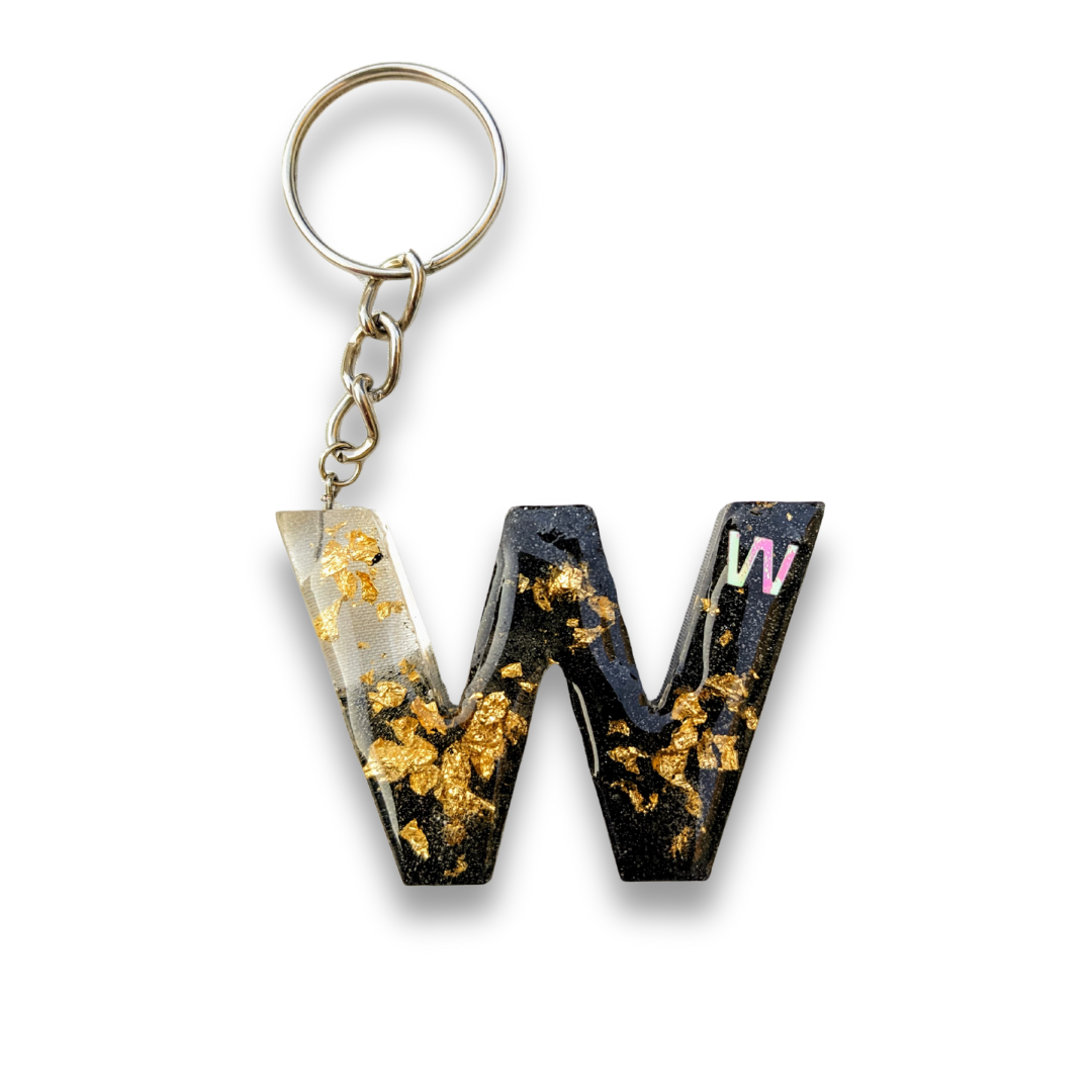 Customize Alphabet keychain | Resin keychains | Keychain for girls ...