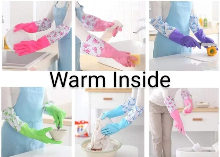 Extra Long Washing Gloves Cleaning Dish Washing Gloves Waterproof ...