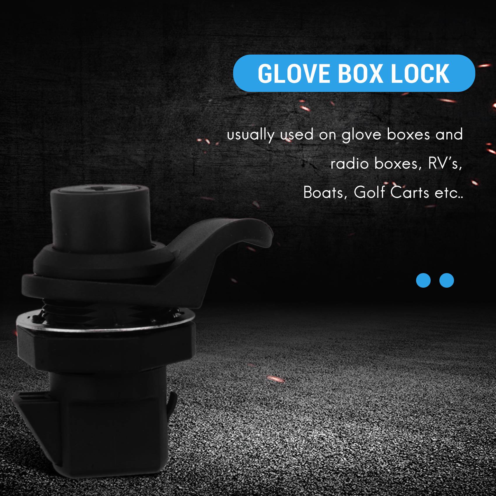 1 Set Locking Push Button Latch for Marine Boat Radio Box, Tool Box ...