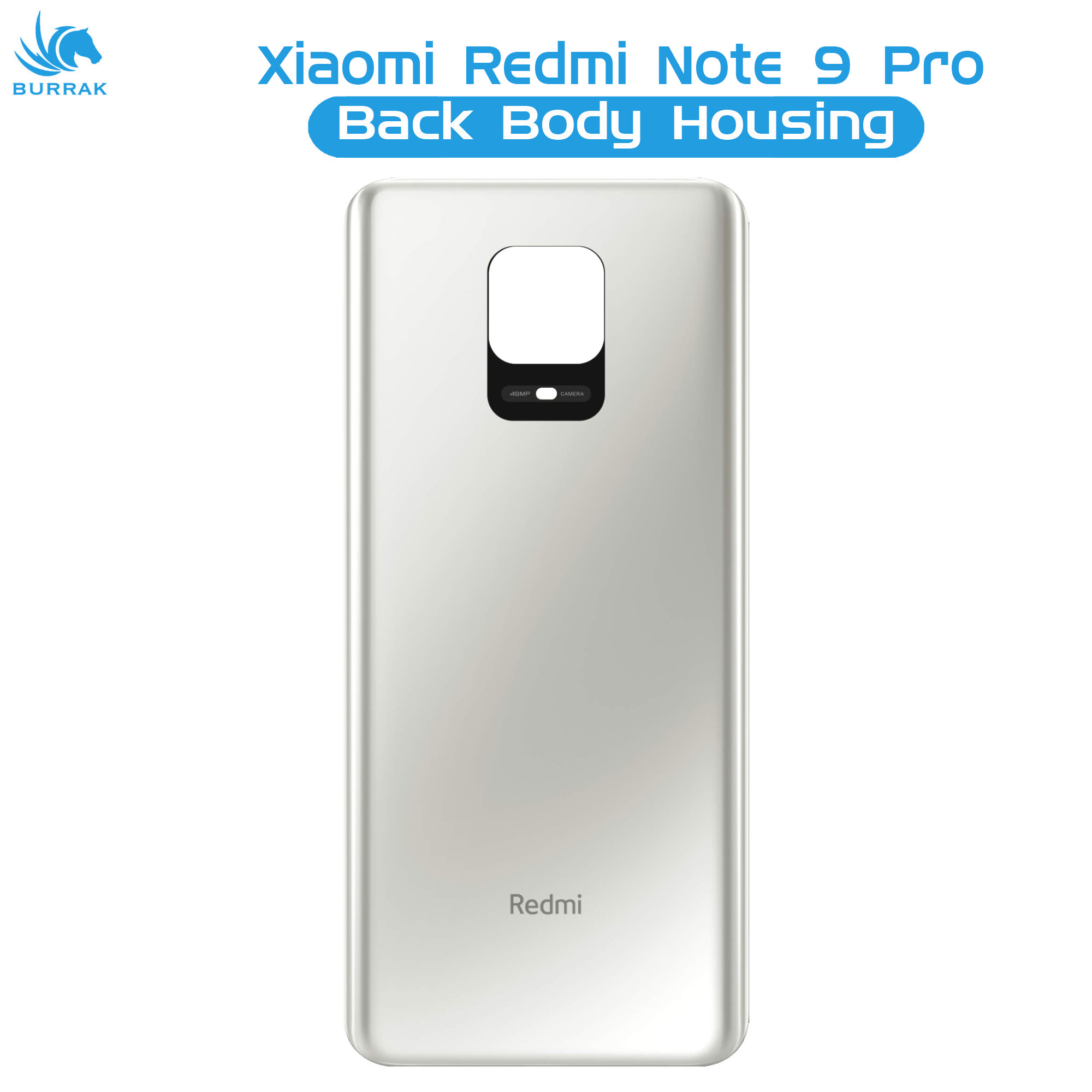 Xiaomi Redmi Note 9 Pro Rear Back Body Casing Housing Replacement Battery Back Door For Xiaomi ...