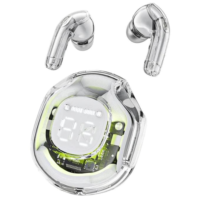 Air 39 TWS Small Ice Cubes Bluetooth Earbuds Headset Wireless Stereo Digital Display Crystal ...