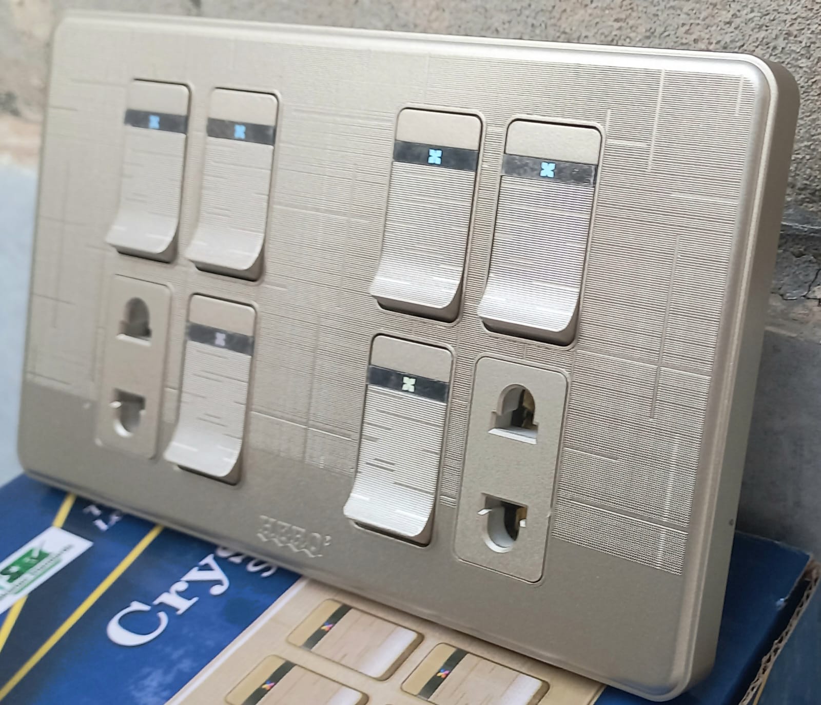 Electric China Fitting Sheet China Switch Board hero Metal Series ...