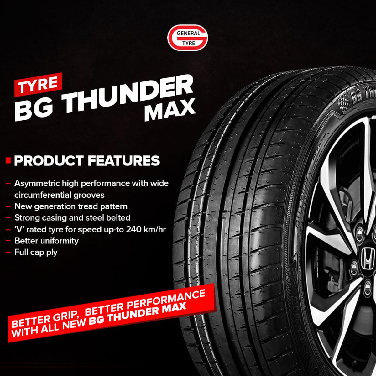 GTR TYRES BG THUNDER MAX | TUBELESS TYRES WITH WARRANTY | (1 TYRE PRICE ...