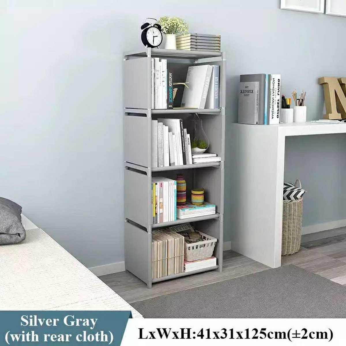 Book Shelve Multi Layers Portable Book shelf Organizer Modern Bookcase ...
