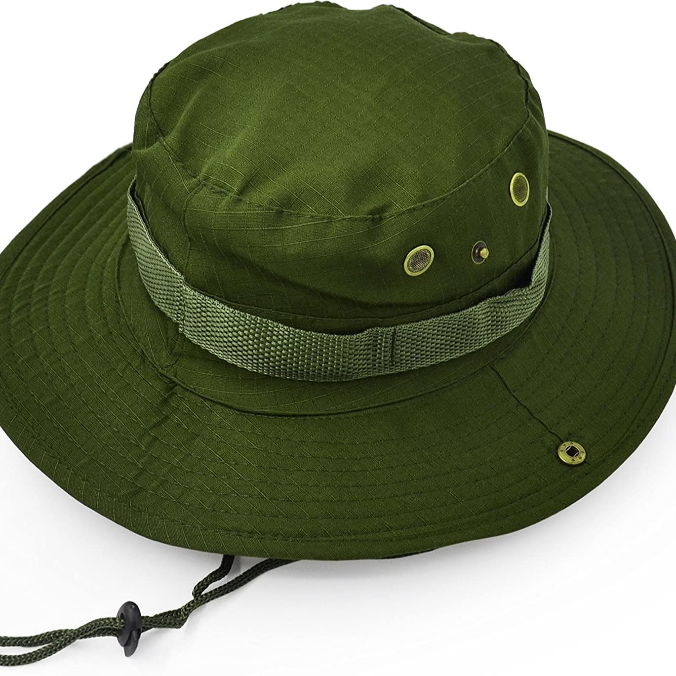 Green Boonie Jungle Cap - RipStop Military Army Vietnam Bush Sun Hat ...
