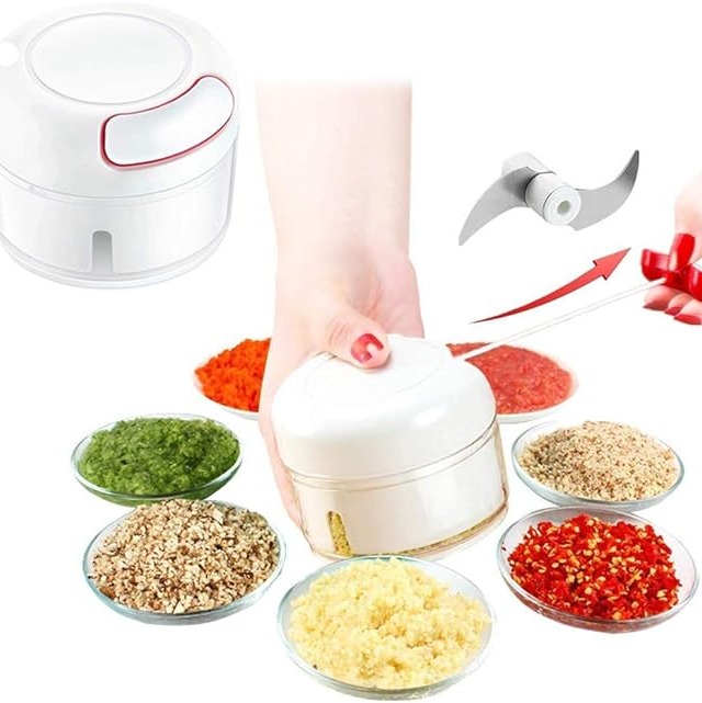 Mini Garlic Slicer Household Mincing Machine Minced Hand Pull Grinder ...