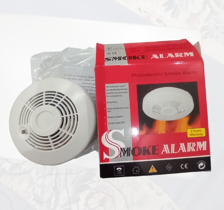 Wireless Smoke Alarm Battery Operated (9v Battery Included ...