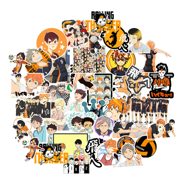 52/100PCS Anime Haikyuu Cartoon Stickers Kozume Kenma Oikawa Tooru ...