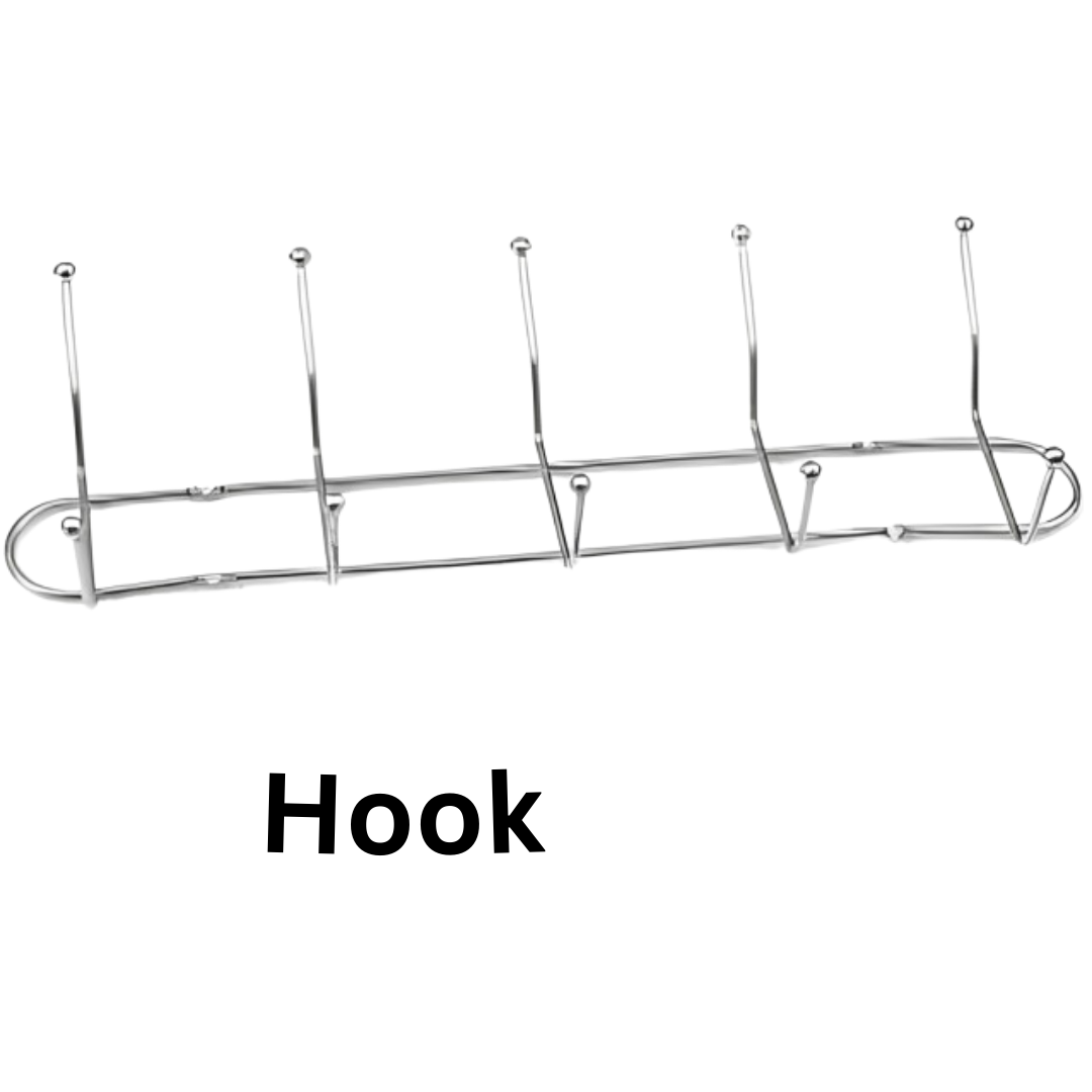 Cloth hanging rod with 10 hooks - Cloth hanging stand wall mounted ...