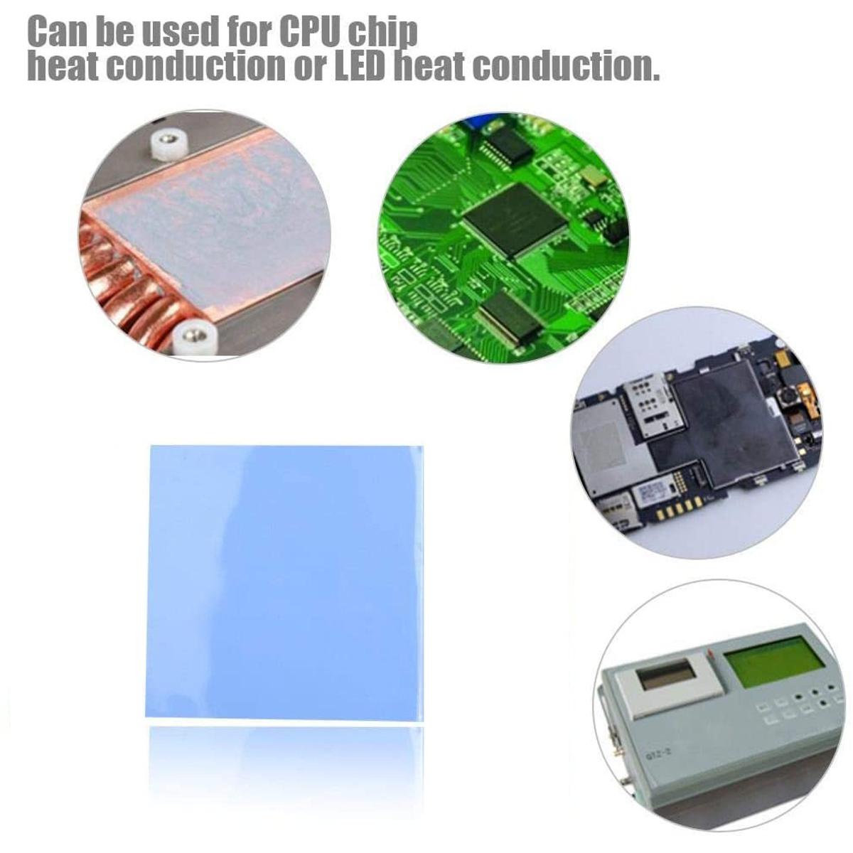 CPU Thermal Pad,100mm x 100mm x 1mm CPU , GPU IC Chip Heatsink Cooling ...