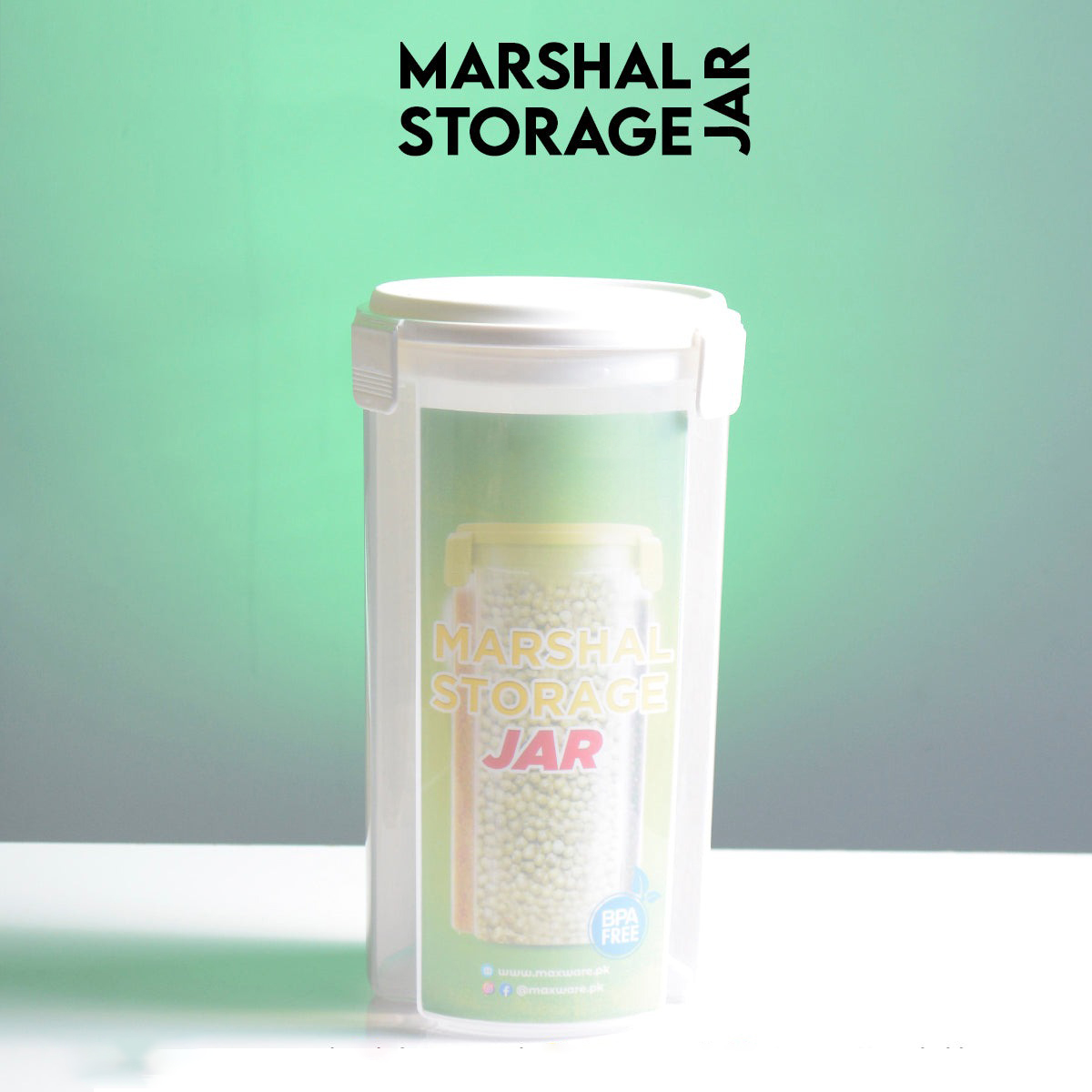 3 In 1 Storage Jar With 3 Portion Compartment Air Tight Storage ...